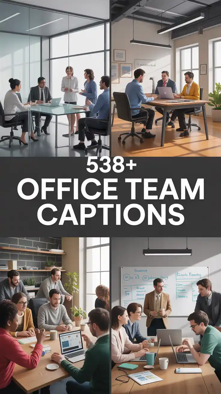 538+ Office Team Captions for Instagram (2025 Edition)